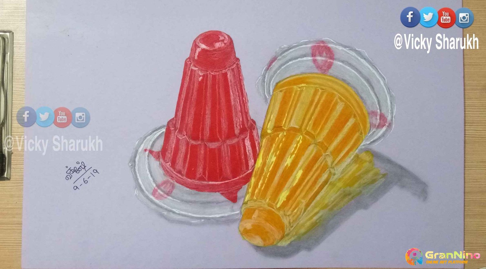 Cup Jelly Realistic Drawing Watch My Drawing - GranNino